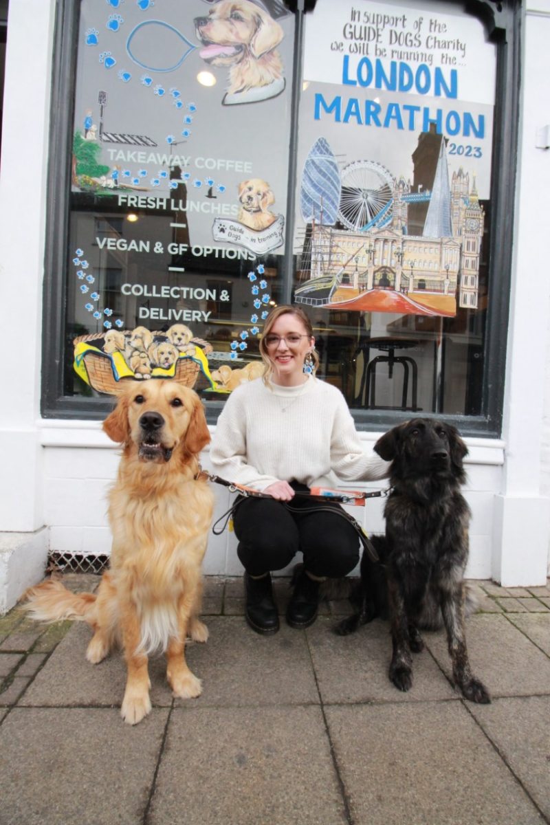 Cafe window gets Guide Dogs inspired transformation - The Stratford ...