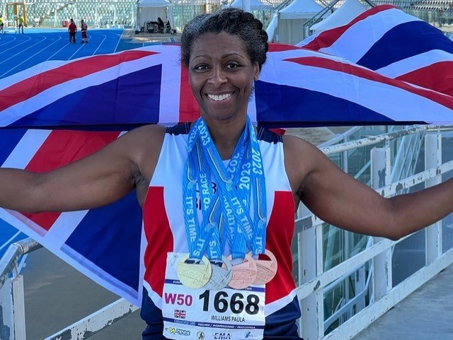 ATHLETICS - Williams claims four medals at European Masters ...